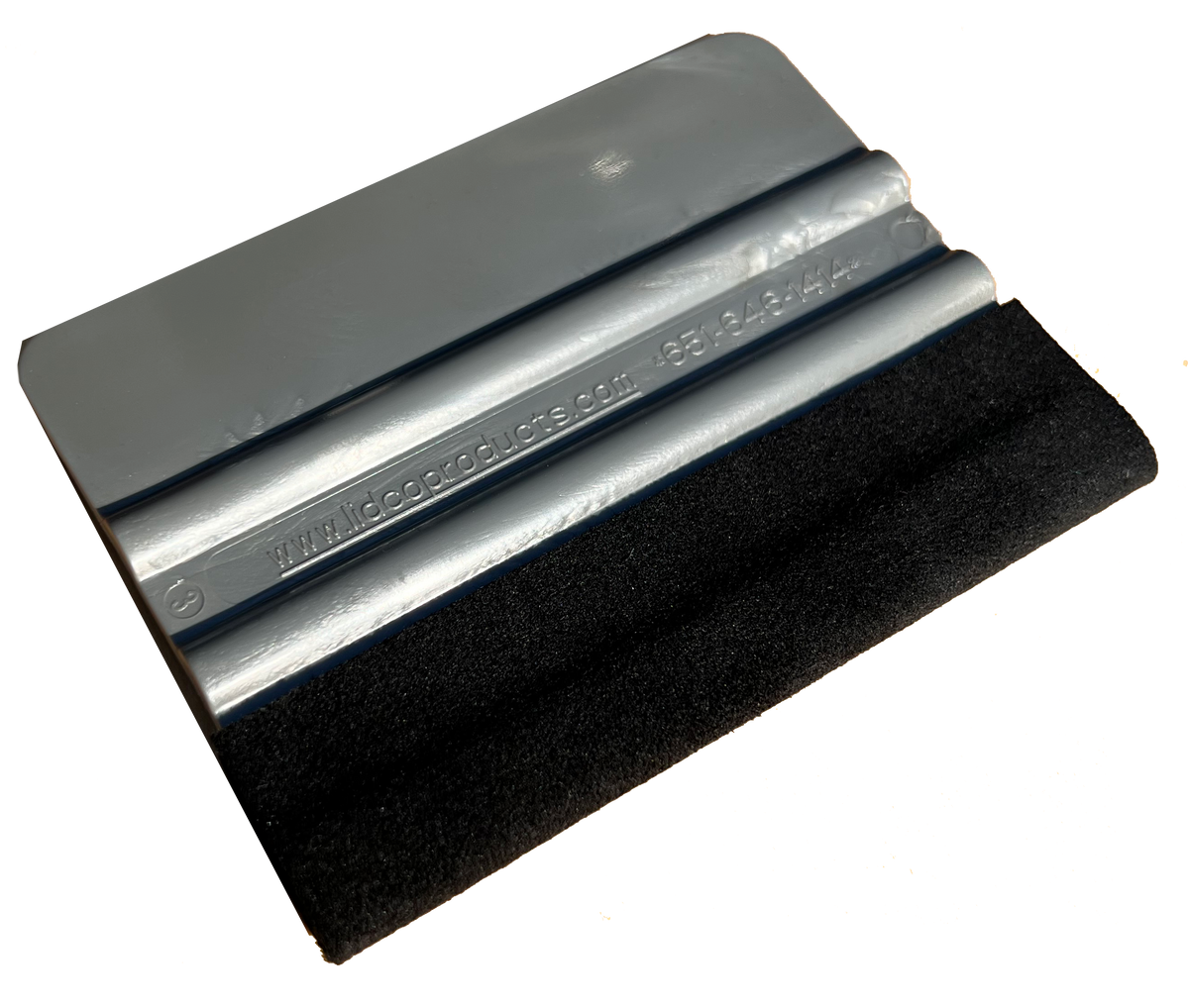 4" Gray Squeegee w/ Suede – Strictly Wrap Tools
