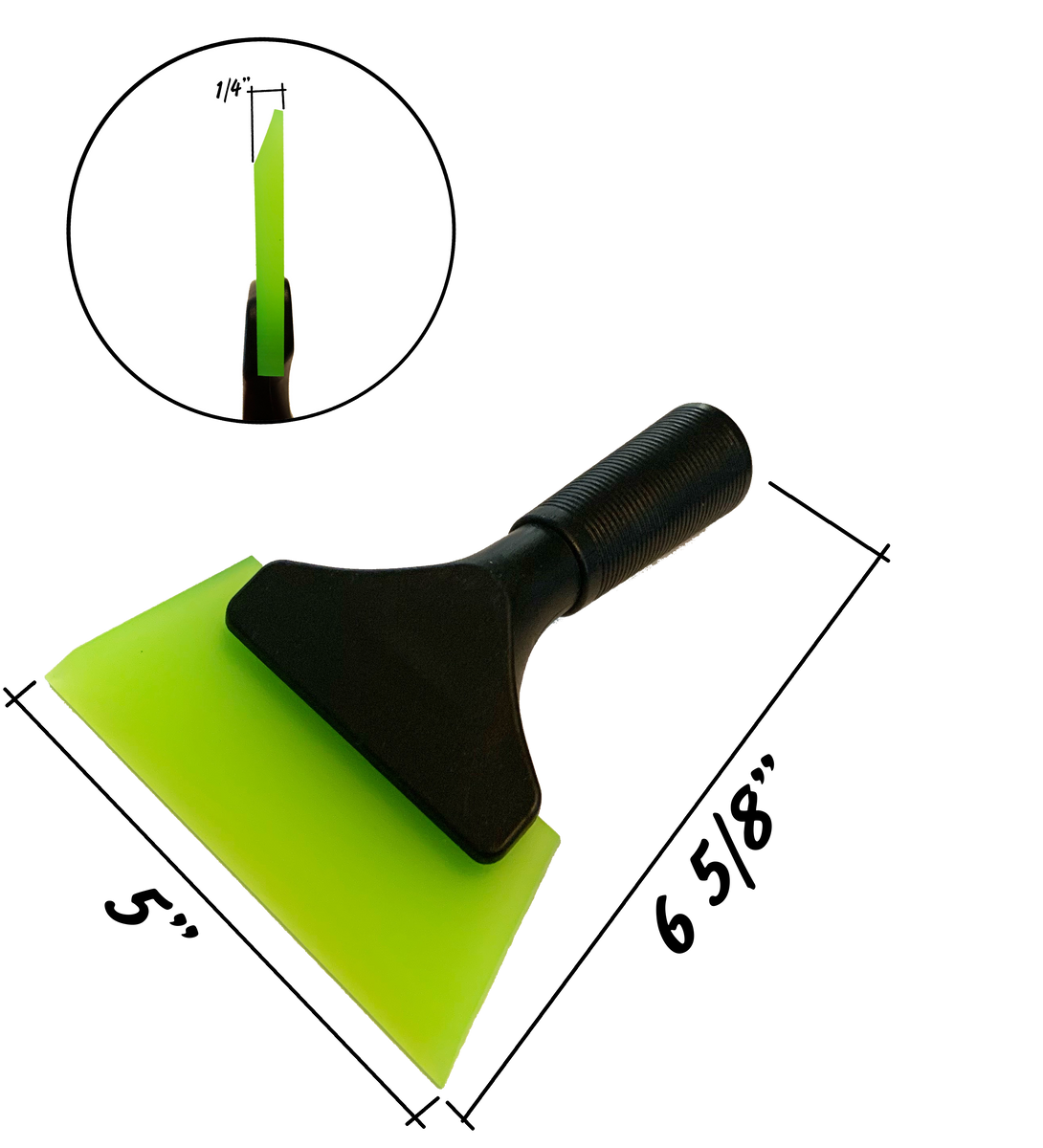 Green Squeegee with Plastic Handle – Strictly Wrap Tools